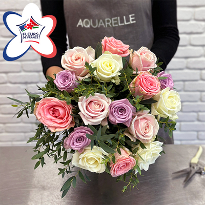 Bouquet de roses - Livraison de 30, 35, 40 roses | Aquarelle